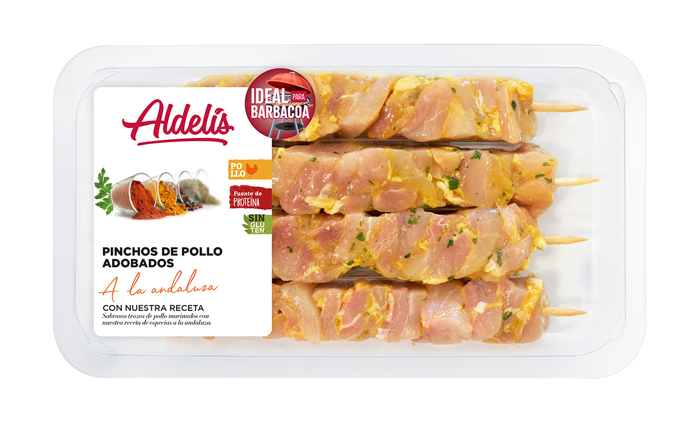 ANDALUSIAN-STYLE CHICKEN SKEWERS - Aldelís