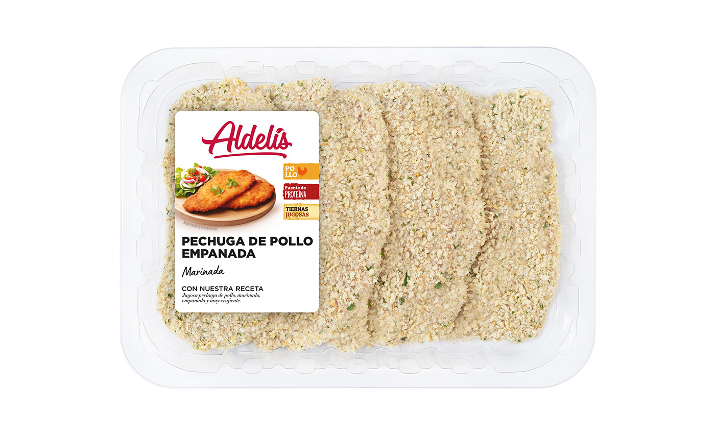BREADED AND MARINATED CHICKEN BREASTS - Aldelís